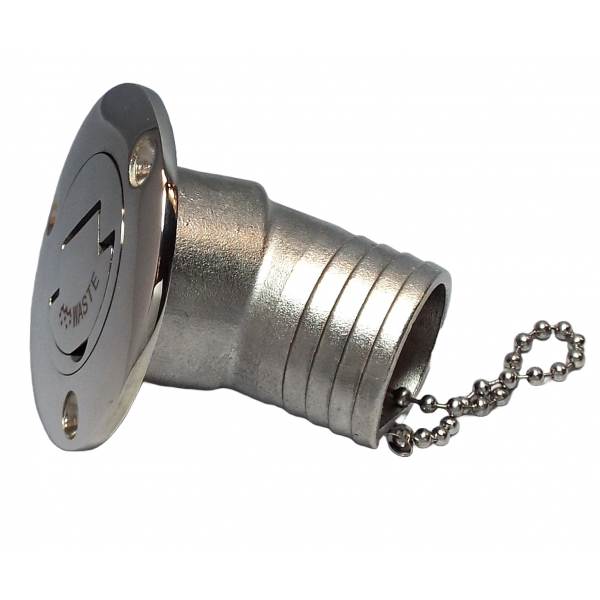 WASTE 45° Keyless 38mm / 1.5inch 316 AISI SS Deck Filler