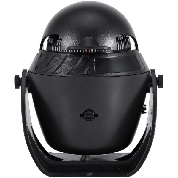 Compass Marine, Inc Mount & 12v LED Light. Black