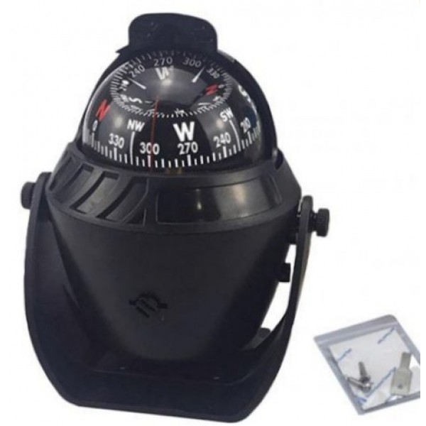 Compass Marine, Inc Mount & 12v LED Light. Black