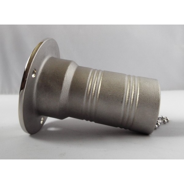 WASTE TAB screw cap 38mm / 1.5inch 316 AISI SS Deck filler