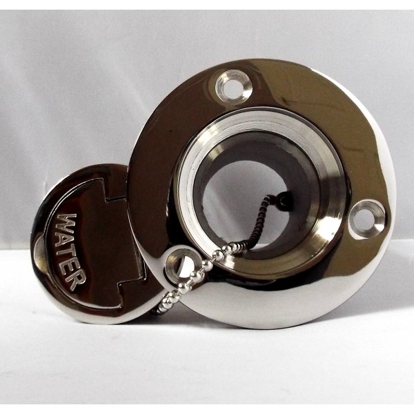 WATER TAB screw cap 38mm / 1.5inch 316 AISI SS Deck filler