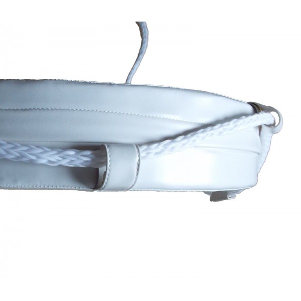 Horseshoe Buoys, Brackets & Lights : White Horseshoe Lifebuoy + Grab Line