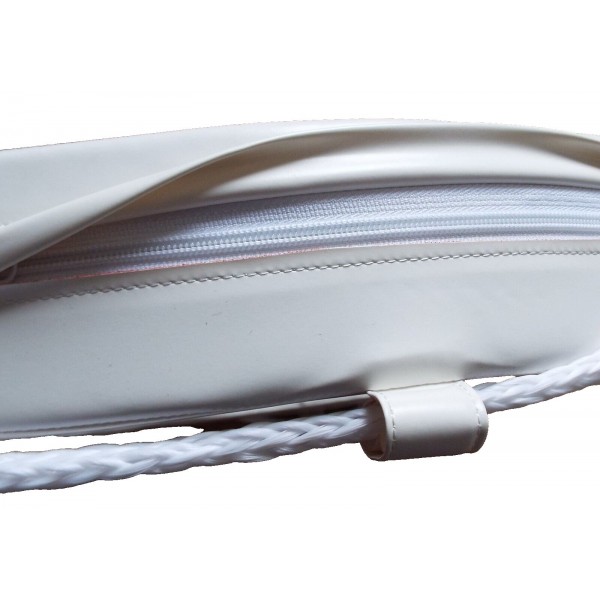 Horseshoe Buoys, Brackets & Lights : White Horseshoe Lifebuoy + Grab Line